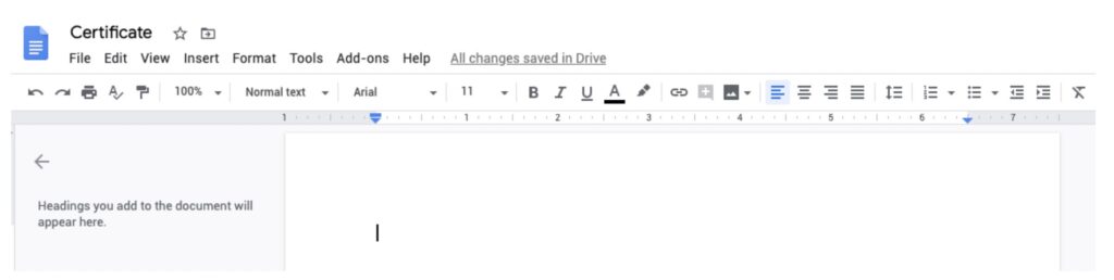 How To Design A Certificate In Google Docs 5 Steps All Free Mockups